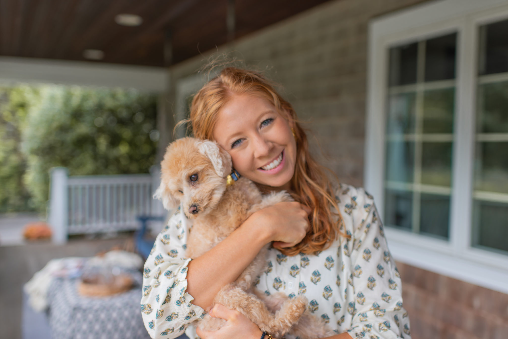 Coastal Front Porch Reveal Featuring Decor From Annie Selke