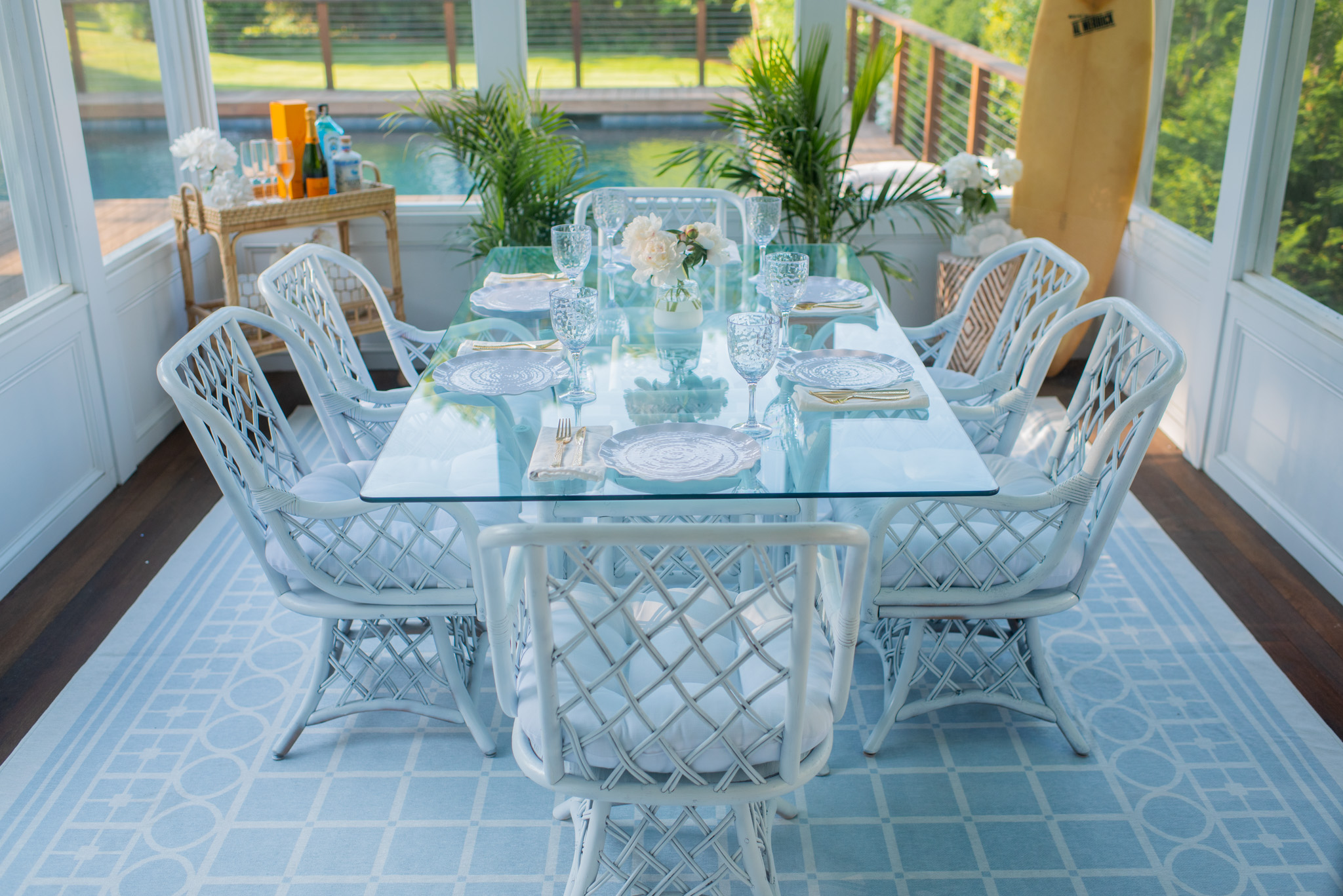My Gray Malin Inspired Screened-In Porch - Life on Phillips Lane